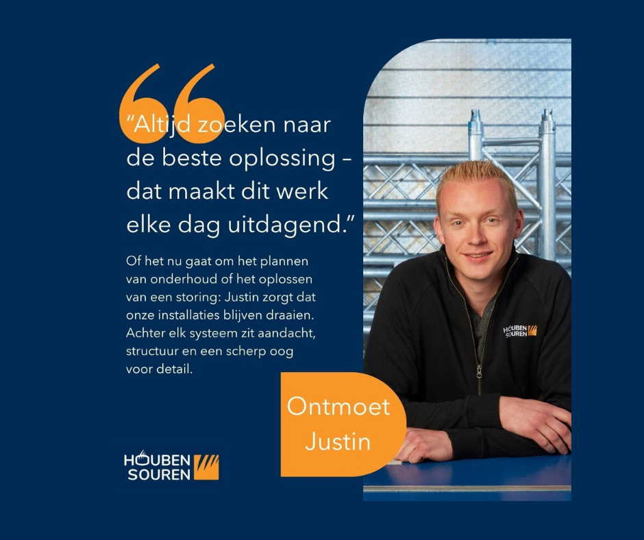 Medewerker aan het woord: Justin, service en onderhoud - Houben Souren